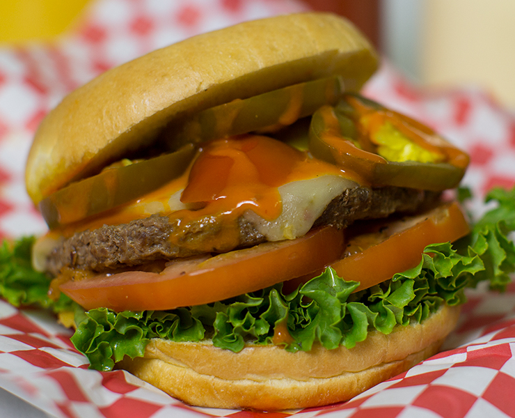 Cousin Vinny TNT Jalapeno Burger - Burgers Amore